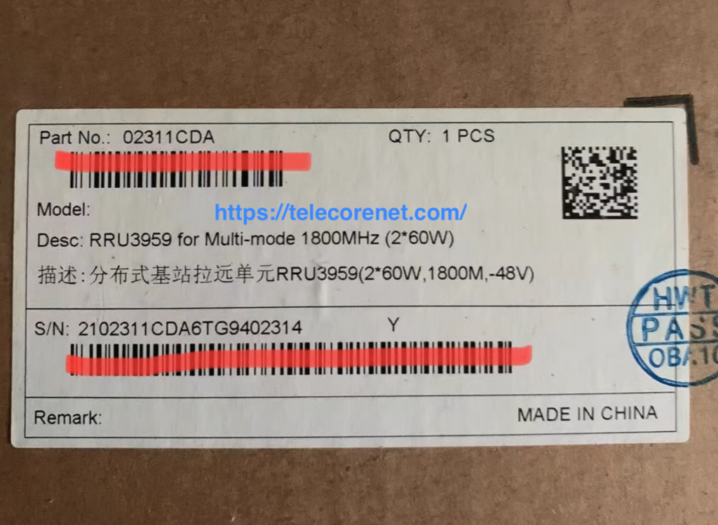 Huawei RRU3959 02311BPD